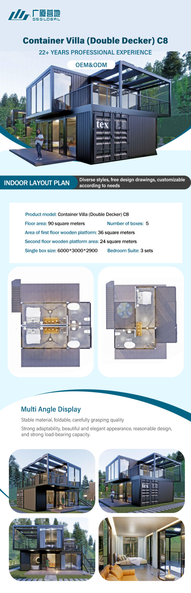 GS GLOBAL Container Villa (Double Decker) C8